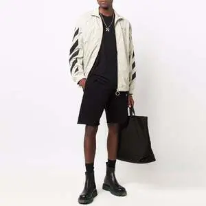Off-White Fw21 Logo Pattern Sports Shorts