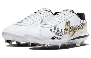 Nike Lunar Cortez Baseball Cleats White & Gold