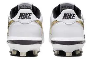 Nike Lunar Cortez Baseball Cleats White & Gold - White/gold