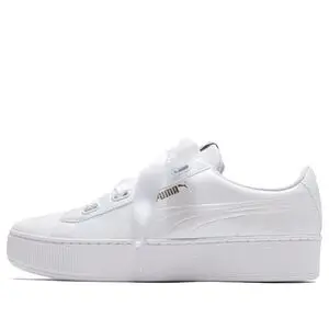 PUMA Vikky Platform Ribbon Low Top Sneakers - White
