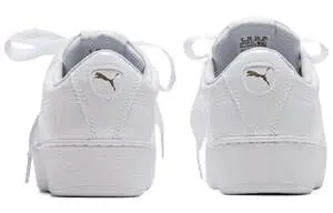 PUMA Vikky Platform Ribbon Low Top Sneakers - White