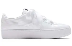 PUMA Vikky Platform Ribbon Low Top Sneakers - White