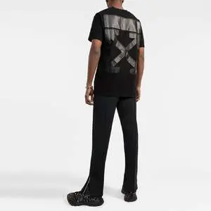 Off-White Fw21 Arrow Pattern Solid Color Round Neck Short Sleeve Ordinary Version