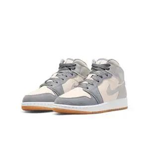 JORDAN 1 Mid Se Sneakers - White/grey