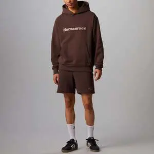 Adidas X Pharrell Humanrace Logo Hoodie 'brown