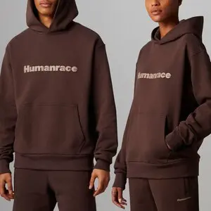 Adidas X Pharrell Humanrace Logo Hoodie 'brown