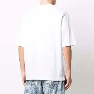 Off-White Fw21 Logo Round Neck Short Sleeve Loose Fit White T-shirt - Default Color