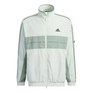 Adidas Oversized Fit Woven Jacket - Linen Green/silver Green