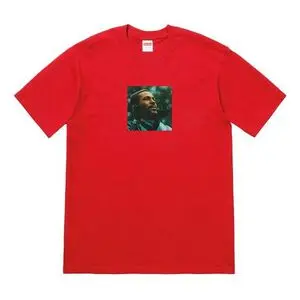 Supreme Fw18 Marvin Gaye Tee Character Printing Short Sleeve - Red