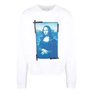 Off-White Mona Lisa Printed Long Sleeve Sweatshirt - White