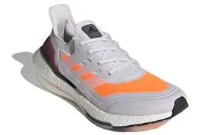 Adidas Ultra Boost 21 Low Top Athletic Sneakers - Grey