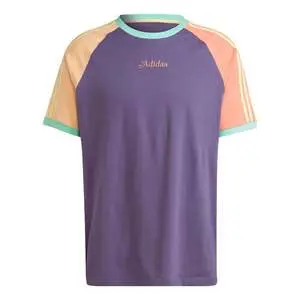 Adidas Originals Enjoy Summer Raglan T-shirt 'purple - Tech Purple