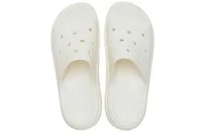 CROCS Stomp Platform Slides - White