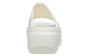CROCS Stomp Platform Slides - White