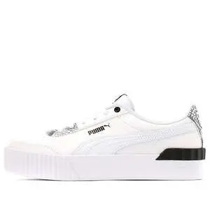 PUMA Carina Lift Platform Sneakers - White/black