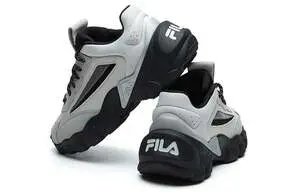 FILA Low Top Lace-up Sneakers - Grey