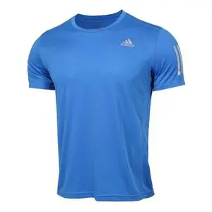 Adidas Own The Run Sports Short Sleeve Tee - Blue