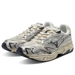 Mizuno Adventure V2 "dust Cream Silver" Lace Up Sneakers - Cream/black