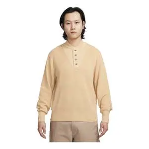 Nike Long-sleeve Military Henley Sweater - Beige