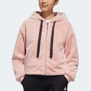 Adidas Style Fur Hooded Jacket