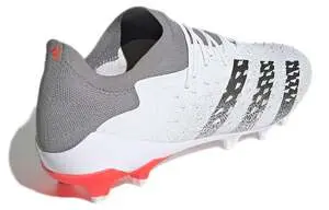 Adidas Predator Freak.1 Ag Football Cleats - White/grey/red