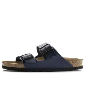 BIRKENSTOCK Birkenstock Arizona Soft Footbed Birko-Flor Slide Sandals Blue