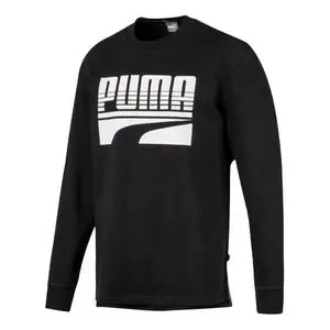 PUMA Rebel Bold Logo Crewneck Sweater - Black