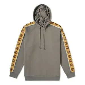 Gucci Gg Side Striped Hoodie - Graybrown