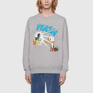 Gucci X Disney Donald Duck Cartoon Round Neck Pullover