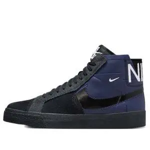 Nike Blazer Mid Premium Sneakers - Black/navy