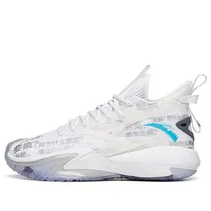 ANTA Shock Wave 3 Athletic Footwear - White/purple