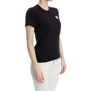 Play Comme Des Garcon Embroidered Heart T-shirt - Black