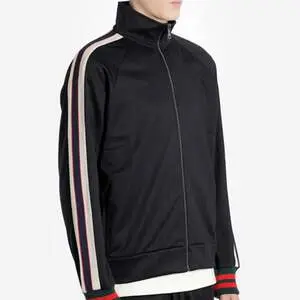 Gucci Technical Jersey Track Jacket With Stripe Detail - Black/red