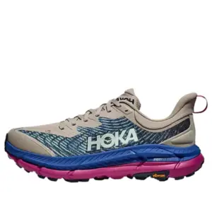 Hoka One One Hoka One One Mafate Speed 4 Trail Running Sneakers Beige/blue