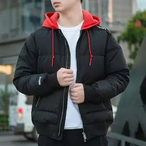 CONVERSE Court Down Bomber Jacket - Black/red