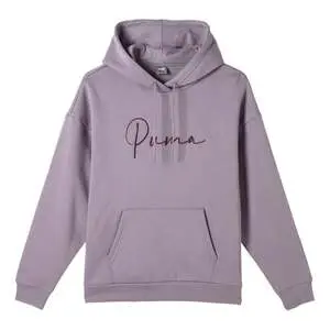 PUMA Tonal Script Hoodie - Purple