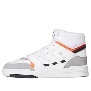 Adidas Originals Drop Step High Top Sneakers - White/orange