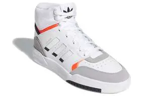 Adidas Originals Drop Step High Top Sneakers - White/orange