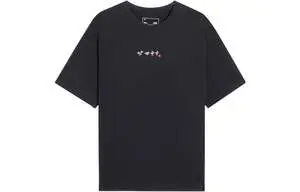LI-NING Graphic Printing Round Neck Tee 'black