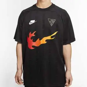 Nike Nsw Flame Logo Jersey Black