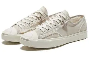 CONVERSE Jack Purcell Faux Fur-lined Leather Sneakers