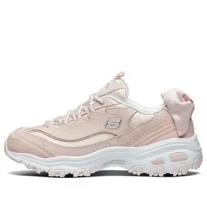 Sketchers D'lites 1.0 Athletic Sneakers With Bow Detailing - Light Pink