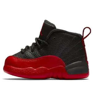 JORDAN Air 12 Retro 'flu Game' 2016 Toddler Sneakers - Black