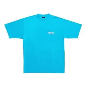 Balenciaga Political Campaign T-shirt Large Fit - Blue Sky