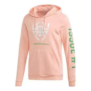 Adidas Donovan Mitchell Alphabet Pattern Printing Basketball Sports Hoodie - Multi-color