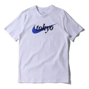 Nike City Logo T-shirt 'tokyo White Royal Blue