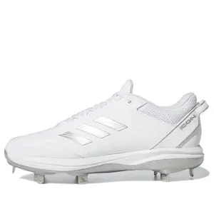 Adidas Icon 7 Baseball Cleats - Cloud White/silver Metallic/silver Metallic
