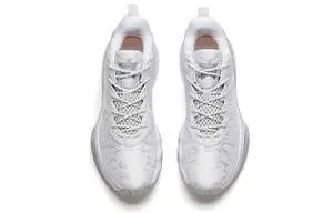 ANTA Quick Battle 5 Low Top Athletic Sneakers - White/silver/grey