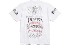 Balenciaga Diy Metal T-shirt 'white Black Red