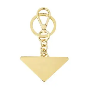 Prada Triangle Logo Keyring